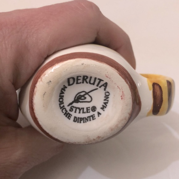 Deruta | Accents | Deruta Rooster Pitcher Handpainted Detailed 3 34 ...